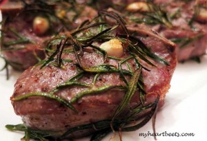 Easy Broiled Rosemary Lamb Chops | My Heart Beets