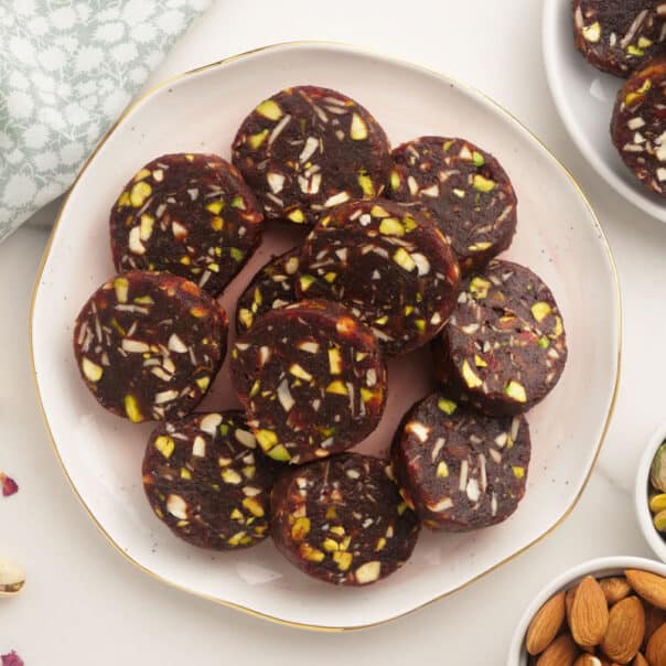 Instant Pot Khajoor ki Mithai (Date Fudge) | My Heart Beets