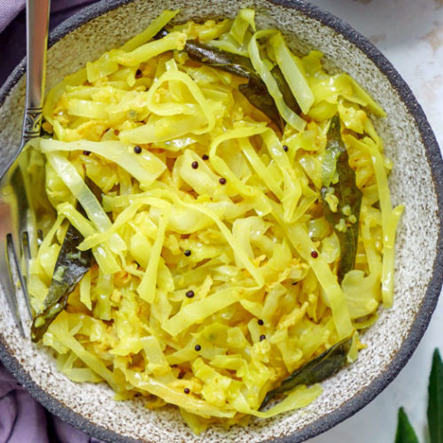 Cabbage Thoran (Instant Pot and Stovetop) | My Heart Beets