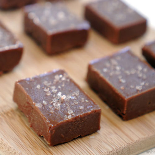 Salted Tahini Fudge | My Heart Beets
