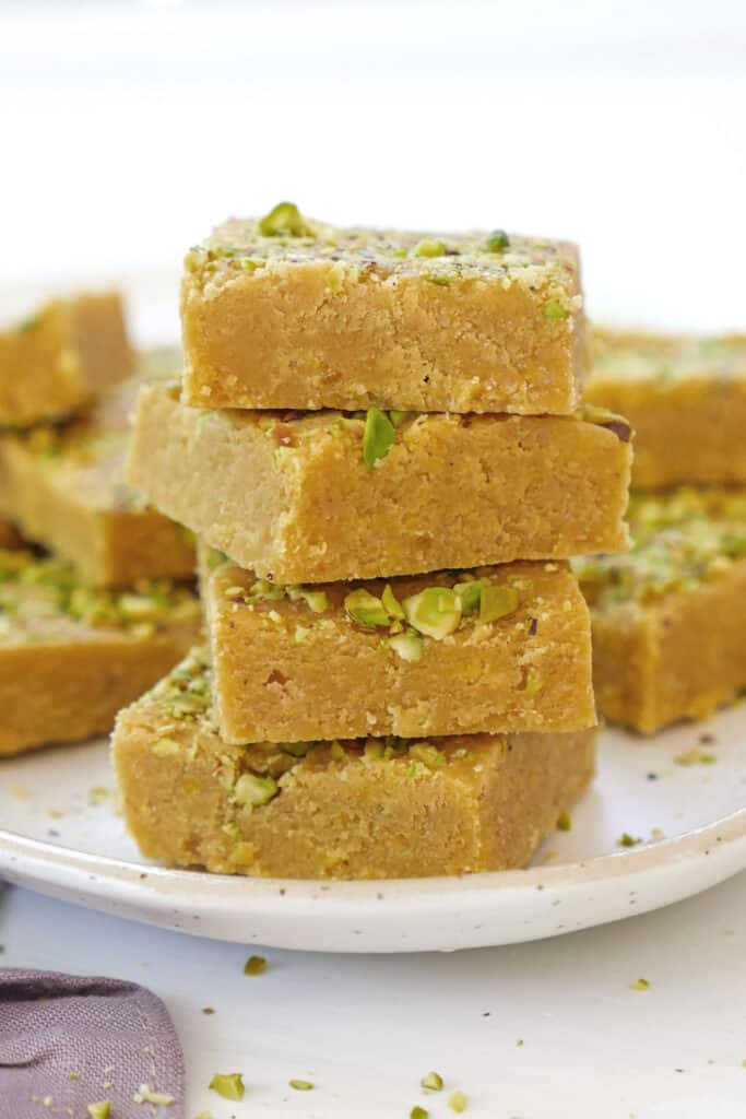 Instant Pot Besan Burfi (Chickpea Fudge) | My Heart Beets