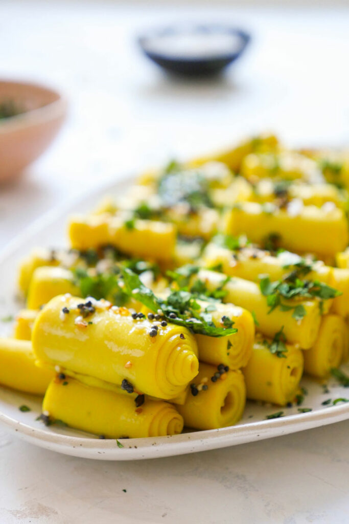 Instant Pot Khandvi | My Heart Beets