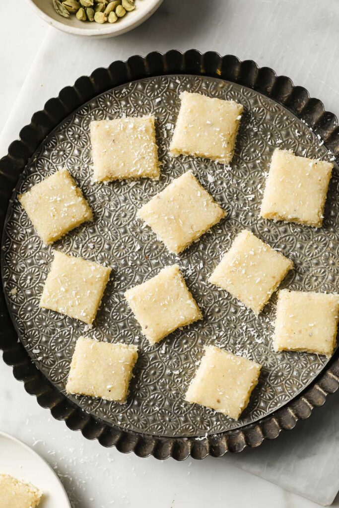 Coconut Burfi Recipe (Instant Pot) | My Heart Beets