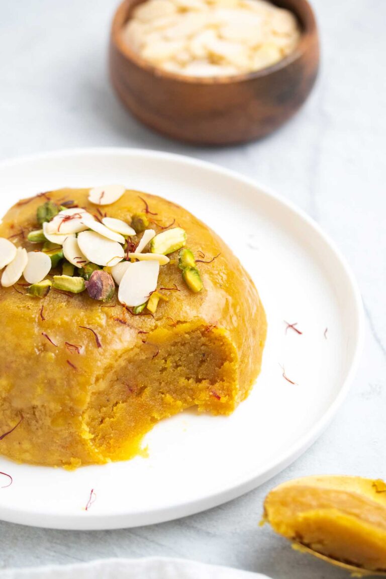 Badam Halwa (Almond Flour Pudding) Instant Pot Recipe | My Heart Beets