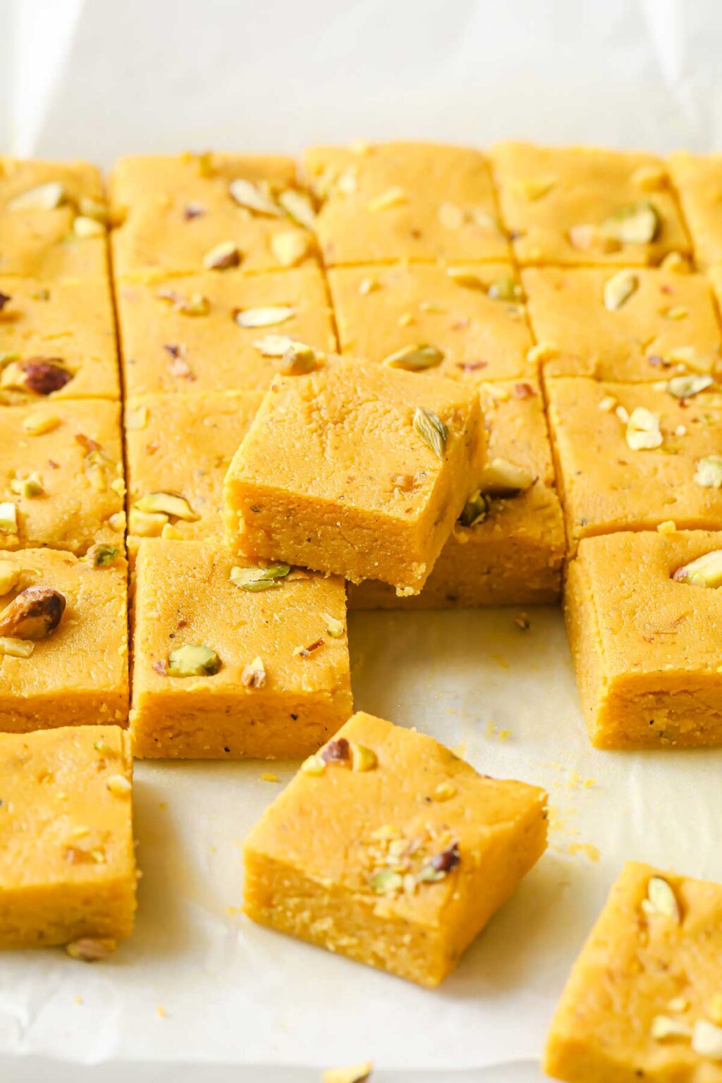 Mango Burfi (Mango Fudge) | My Heart Beets