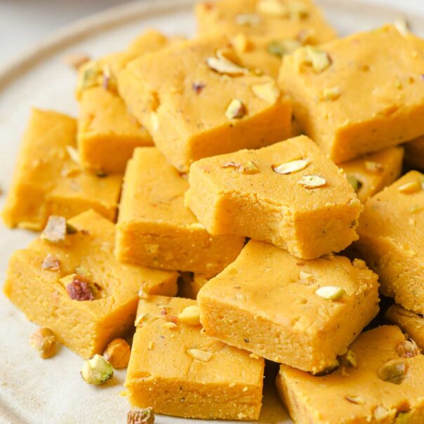 Mango Burfi (Mango Fudge) | My Heart Beets